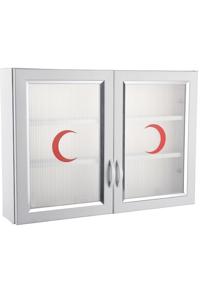 Hiper Pvc 2 Kapak Ecza Dolabı Polikarbon