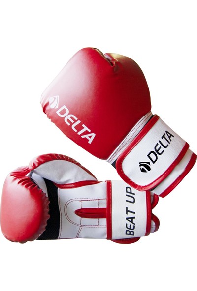 Delta Beat Up Dura-Strong Çantalı Kırmızı-Beyaz Boks Eldiveni Delta Beat Up Dura-Strong Çantalı Kırmızı-Beyaz Boks Eldiveni