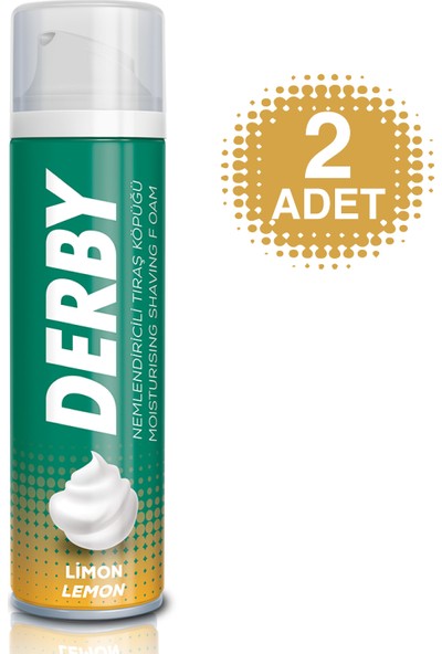 Derby Tıraş Köpüğü Limon 200 ml x 2 Adet