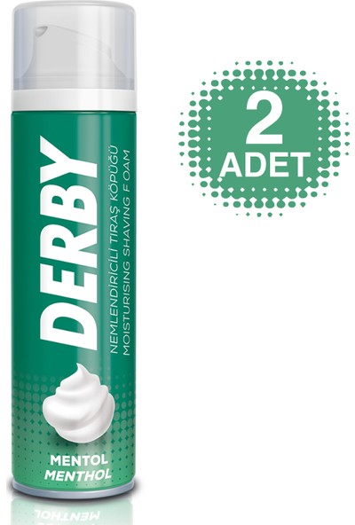 Derby Tıraş Köpüğü Mentol 200 ml x 2 Adet