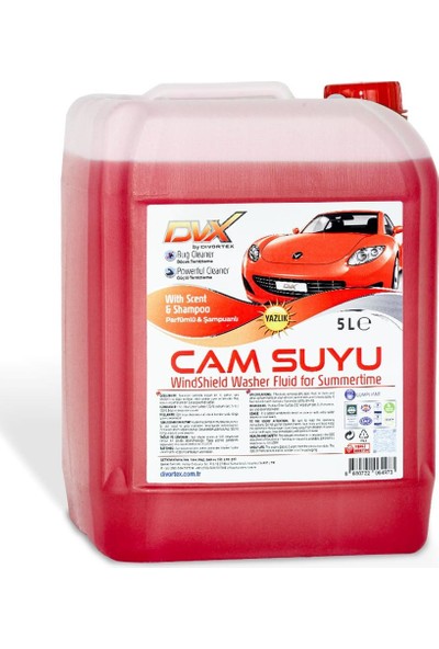 Divortex Şampuanlı Ve Parfümlü Yazlık Cam Suyu 5 Litre