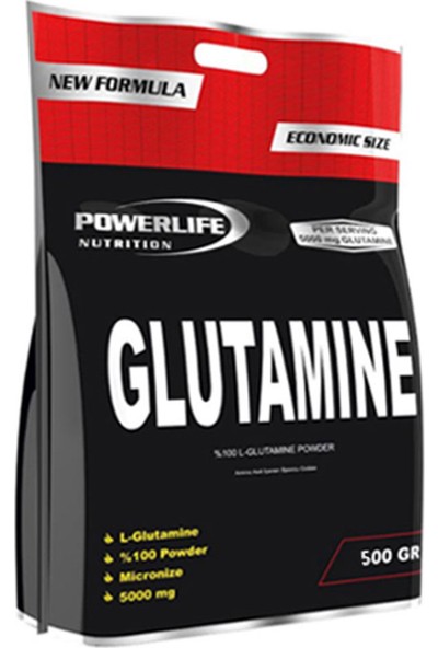 Powerlife Nutrition L-Glutamine 500 gr Aromasız Glutamin Powder Powerlife Nutrition L-Glutamine 500 gr Aromasız Glutamin Powder