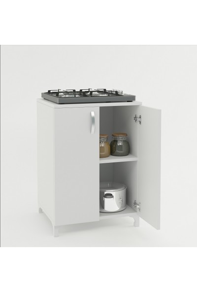 Kenzlife ocak dolabı ayda byz 85x60x57 mutfak modül