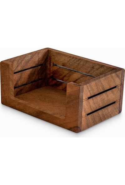 Woodsaka 3line Kartvizitlik - Ceviz