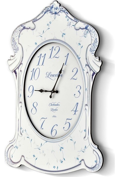 The Mia Duvar Saati Vinola - Mavi 70*50 Cm