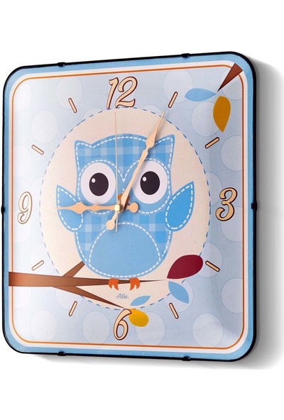 The Mia Duvar Saati - Baykuş Mavi The Mia Duvar Saati - Baykuş Mavi