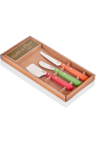 The Mia Cutt Peynir Bıçağı - 3'lü Set