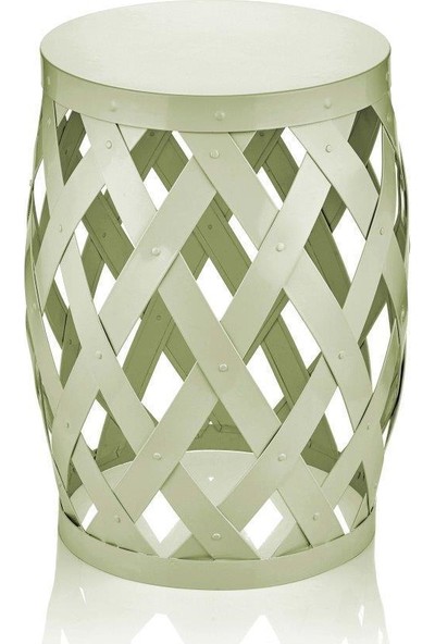 The Mia Galvaniz Tabure - Yeşil