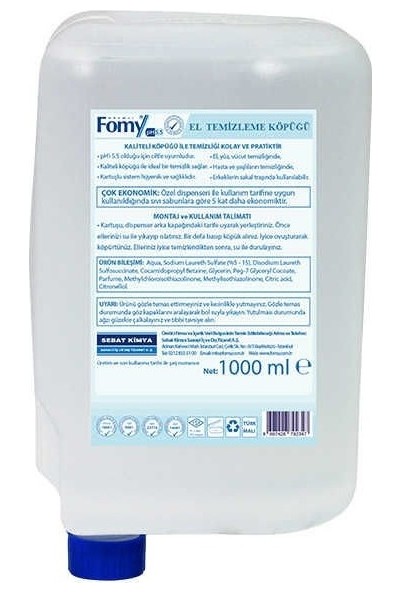 Fomy Köpük Sabun 1000 ml Fomy Köpük Sabun 1000 ml