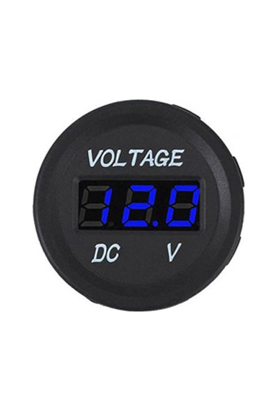 OEM Dijital Voltmetre Dc 12V Oto Motosiklet Tekne Için Mavi LED