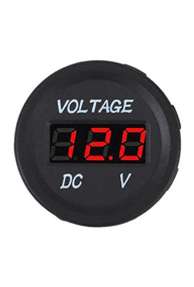 OEM Dijital Voltmetre Dc 12V Oto Motosiklet Tekne Için Kırmızı LED