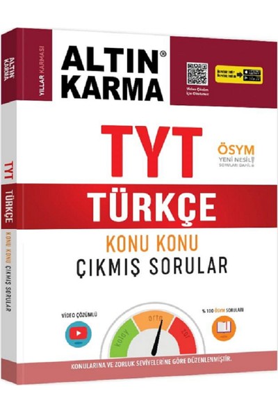 Altın Karma Yayınları 2020 TYT Türkçe Konu Konu Çıkmış Sorular Altın Karma Yayınları 2020 TYT Türkçe Konu Konu Çıkmış Sorular