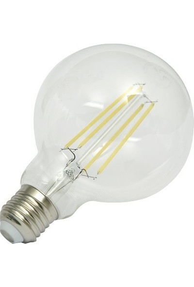 Maxima G95 Edison LED 5 W Uzun Filament 6500K Şeffaf Beyaz Işık Maxima G95 Edison LED 5 W Uzun Filament 6500K Şeffaf Beyaz Işık