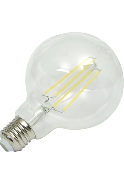 Maxima G95 Edison LED 6.5 W Uzun Filament 6500K Şeffaf Beyaz Işık Maxima G95 Edison LED 6.5 W Uzun Filament 6500K Şeffaf Beyaz Işık