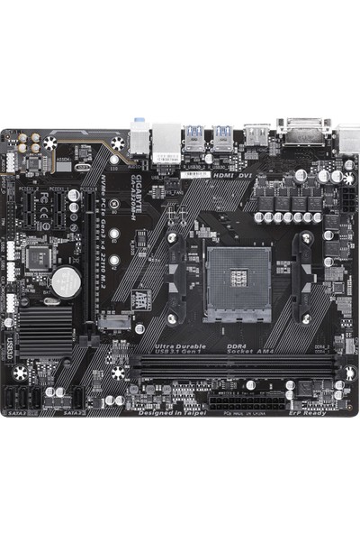 Gigabyte GA-A320M-H AMD A320 2133MHz DDR4 Soket AM4 mATX Anakart Gigabyte GA-A320M-H AMD A320 2133MHz DDR4 Soket AM4 mATX Anakart