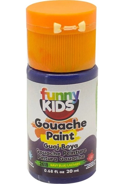 Funny Kids Guaj Boya 20 ml 2618 Lacivert Funny Kids Guaj Boya 20 ml 2618 Lacivert