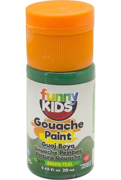 Funny Kids Guaj Boya 20 ml 2610 Yeşil Funny Kids Guaj Boya 20 ml 2610 Yeşil
