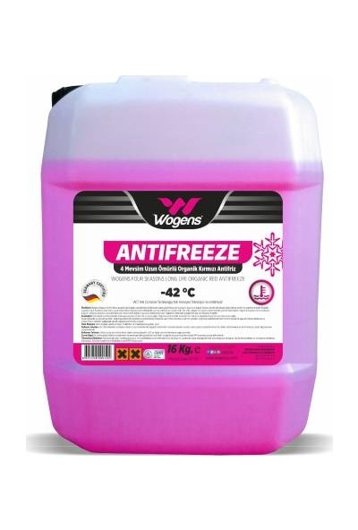 Wogens Organik -42 Derece 16 kg Kırmızı Antifriz Wogens Organik -42 Derece 16 kg Kırmızı Antifriz
