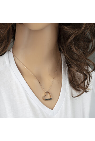 My Choice Pırlanta Taşlı Kolye 8 Ayar Altın 0.16 Ct