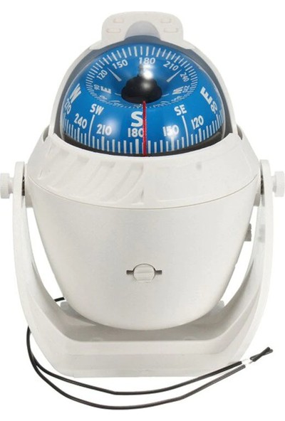 Sealux 53302 Marin Tekne Yat Işıklı Pusula - Beyaz