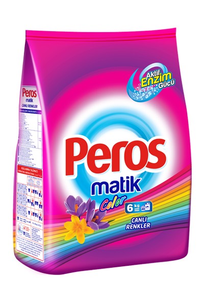 Peros 6 Kg Matik Canlı Renkler Peros 6 Kg Matik Canlı Renkler