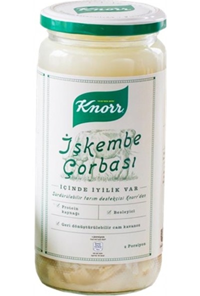 Knorr Cam Kavanoz Işkembe Çorba 480 ml Knorr Cam Kavanoz Işkembe Çorba 480 ml