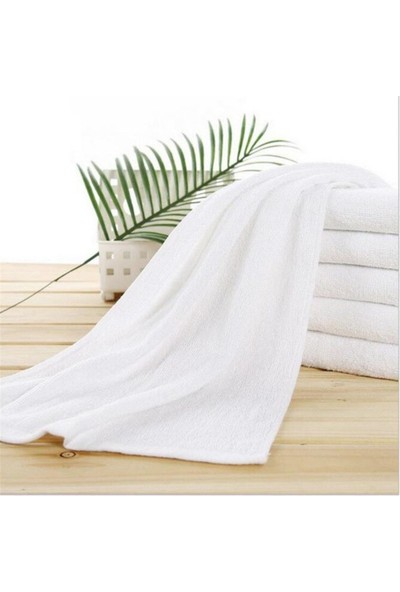 Bol Ticaret Tekstil Kuaför ve Otel Havlusu Beyaz Pamuk, 50X90 cm 12 Adet