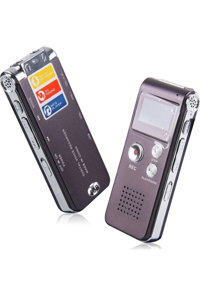 Gomax Dijital Ses Kayıt Cihazı-Mp3 Player 8gb Siyah