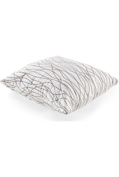 Mavi Ay Yatak 70 x 70 cm Yer Minderi Kapitoneli Kılıf - Sarmaşık