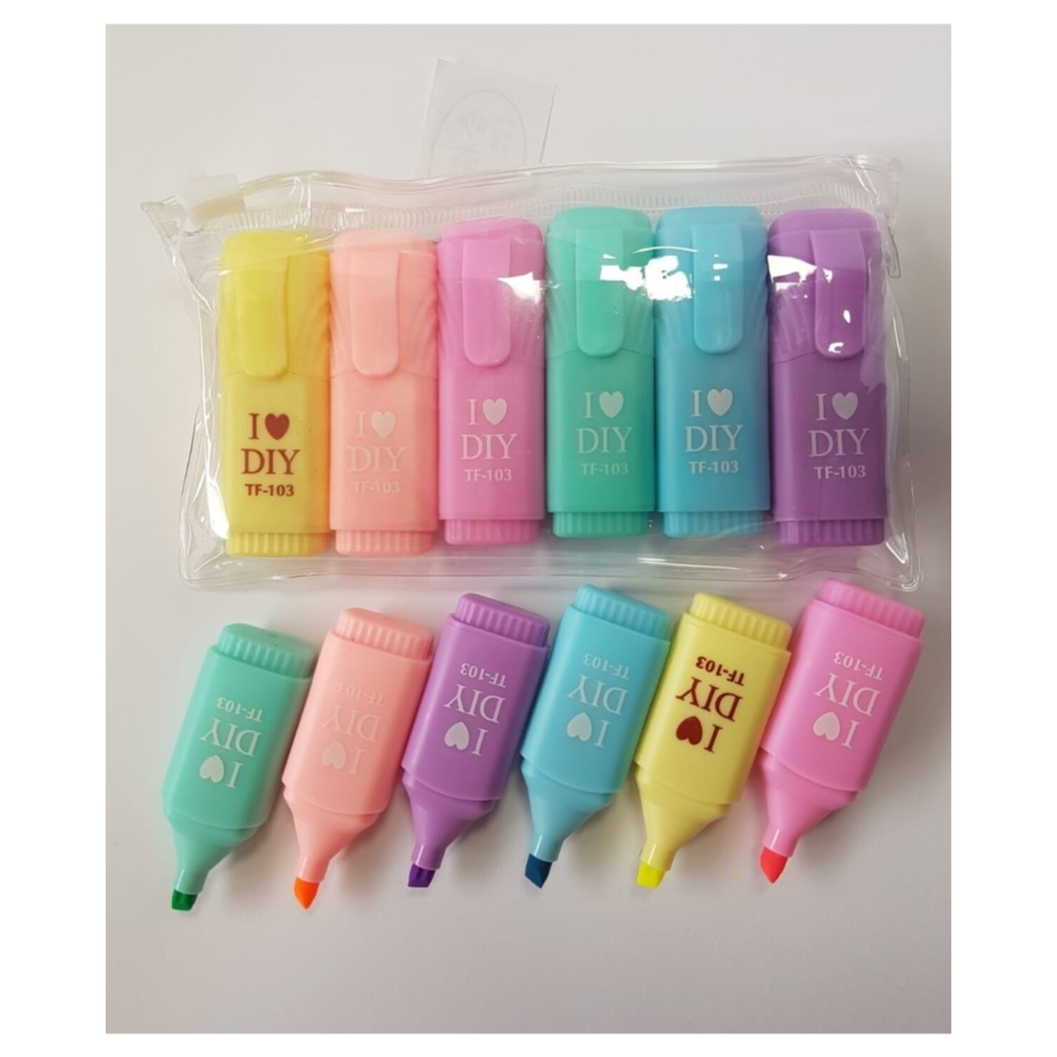 Elavra Mini Fosforlu Kalem Soft Renkler 6'lı Fiyatı