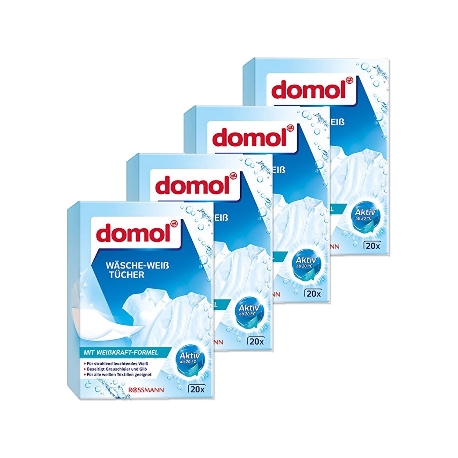 Domol Beyazlatıcı Çamaşır Mendili 4 x 20 Mendil Fiyatı