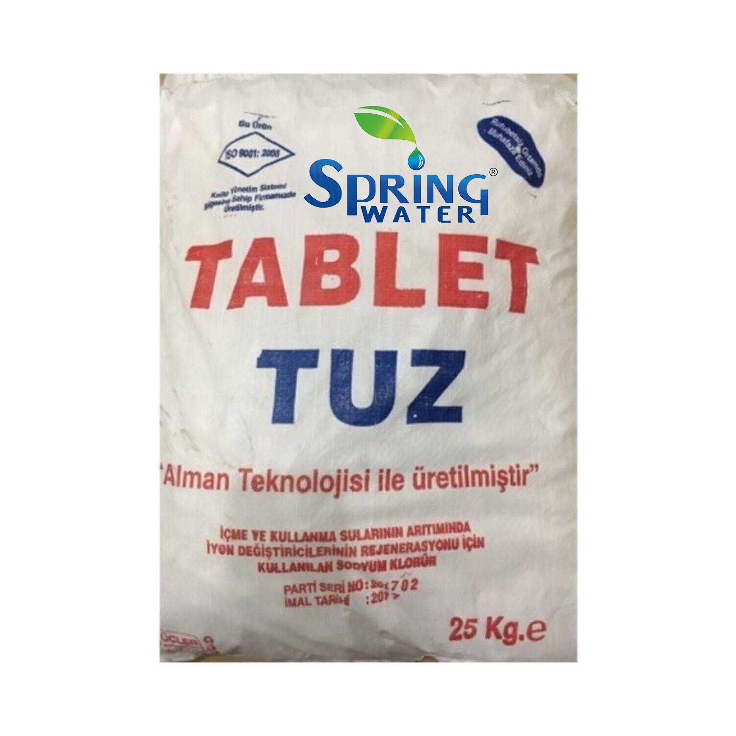Spring Water Salti Tablet Mekanik Tuz 25 kg Fiyatı