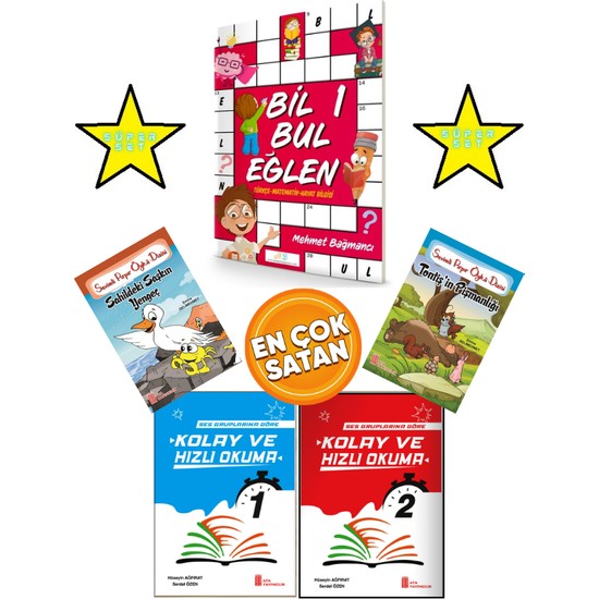Bil Bul Eğlen 1.sınıf +Hızlı ve Kolay Okuma Seti+Hikayeler Kitabı