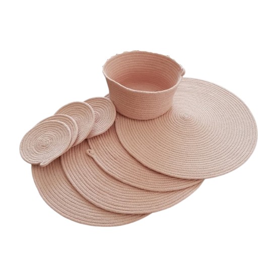 NV Sisters 6'lı Amerikan Servis, Pudra Rengi Supla Takımı, Fiyatı