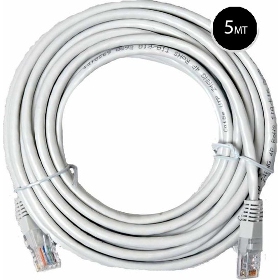 Ata Elektronik 5mt 5 Metre RJ45 - Cat5 Cat 5 Modem ile Tv Fiyatı