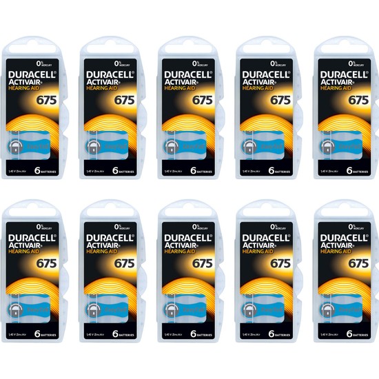 Duracell 675 Numara İşitme Cihazı Pili Fiyatı - Taksit Seçenekleri