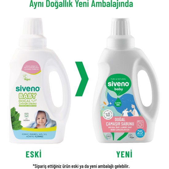 Siveno %100 Doğal Bebek Çamaşır Sabunu Kendinden Fiyatı