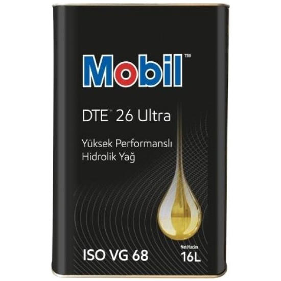 Mobil Dte 26 Iso VG 68 16 Litre Yüksek Performanslı Hidrolik Fiyatı