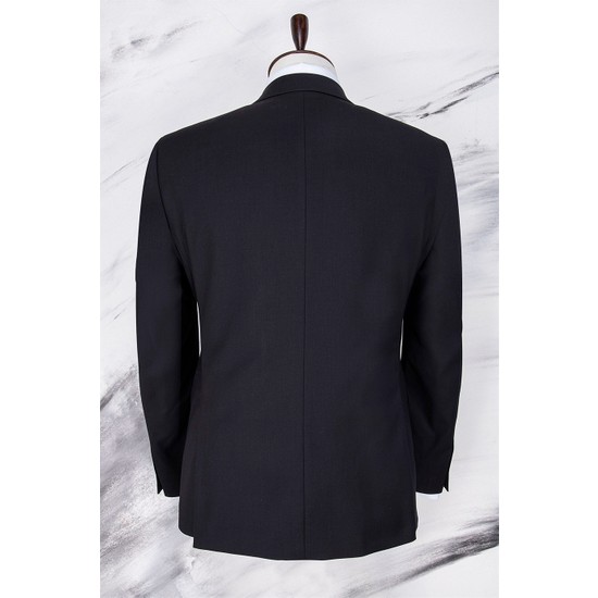 Paco Romano Erkek Slim Fit Sivri Yaka Siyah Yelekli Takım Fiyatı