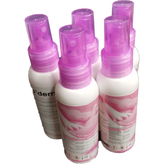 Detroderm Alkol Bazlı El ve Cilt Dezenfektanı 100 ml 5'li Fiyatı