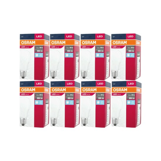 Osram Led Value 8 5w Beyaz Işık E 27 806lm Ampul 8 Li Paket Fiyatı