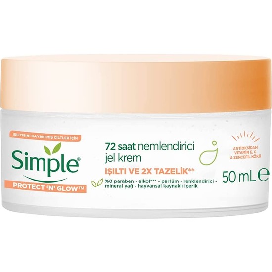Simple Protect 'n' Glow 72 Saat Nemlendirici Jel Krem Fiyatı