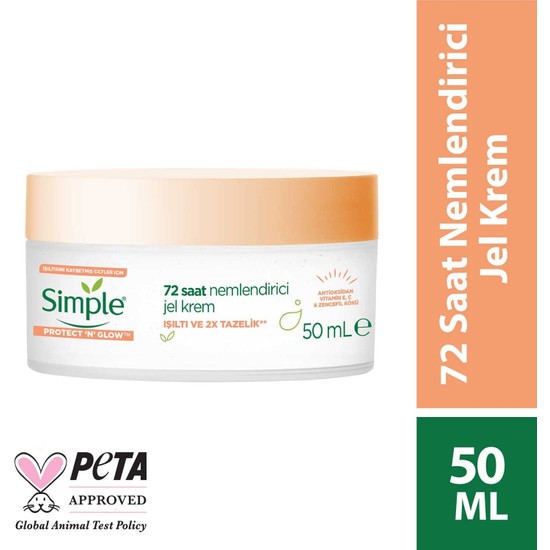 Simple Protect 'n' Glow 72 Saat Nemlendirici Jel Krem Fiyatı