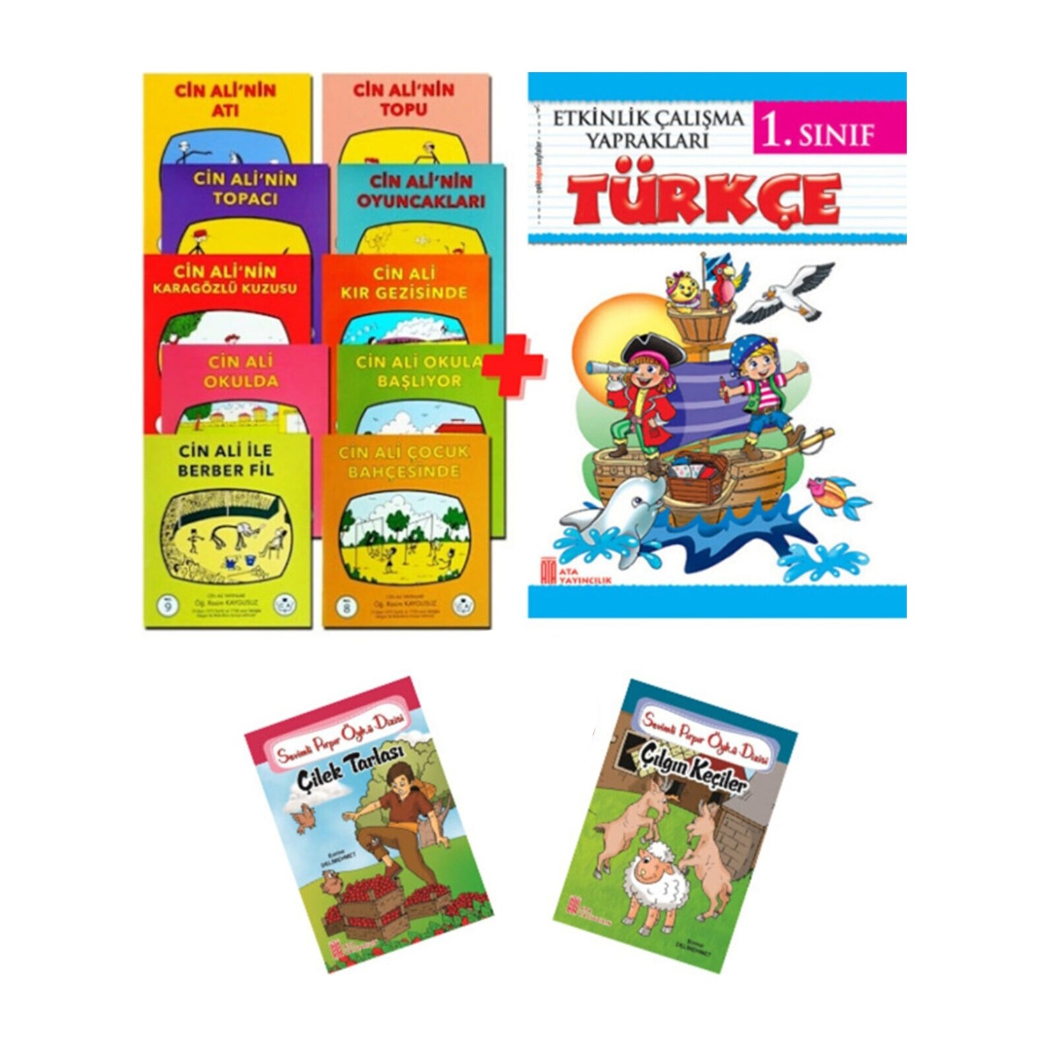 Gönül Yayıncılık Cin Ali Hikaye Seti 10 Kitap +1. Sınıf Kitabı