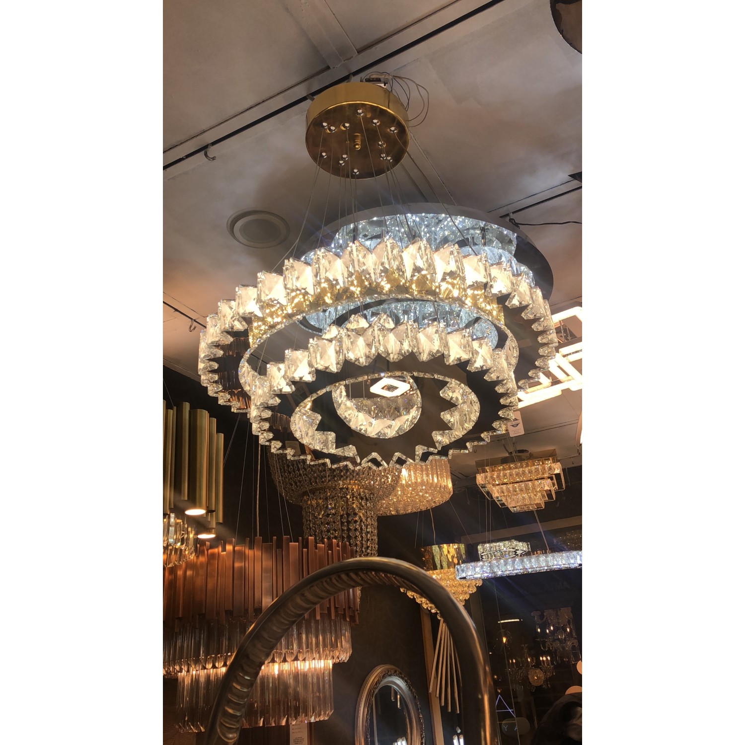 Ala Lighting Plaket Kristal Çift Taş Işlemeli 304 Sarı Fiyatı