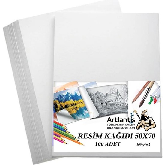 Resim Kağıdı 50X70 100 Lü 100 gr 1 Paket 50*70 Resim Kartonu Fiyatı