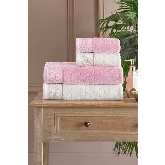 Özdilek Heritage Best Set (Hamam Takımı) Krem-Pembe Fiyatı
