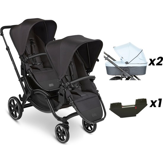ABC Design Zoom Ink - İkiz Bebek Arabası Portbebeli Set (ABC Fiyatı