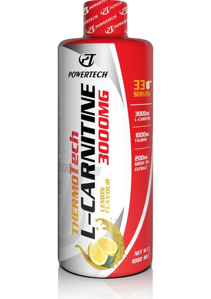 Powertech Pt Thermotech L-Carnıtın 3000 Mg 1000 Ml Limon Fiyatı
