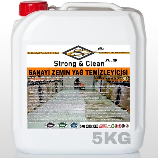 Strong&Clean Sanayi Zemin Yağ Çözücü 5kg Fiyatı
